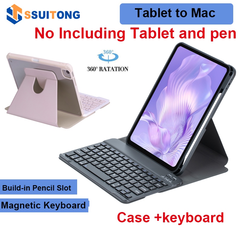 360°Rotation Case With Magnetic Keyboard For iPad 11th A16 7th 8th 9th ...