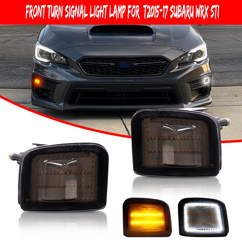 Switchback Amber Yellow LED Front Turn Signals Lamp For Subaru WRX and ...