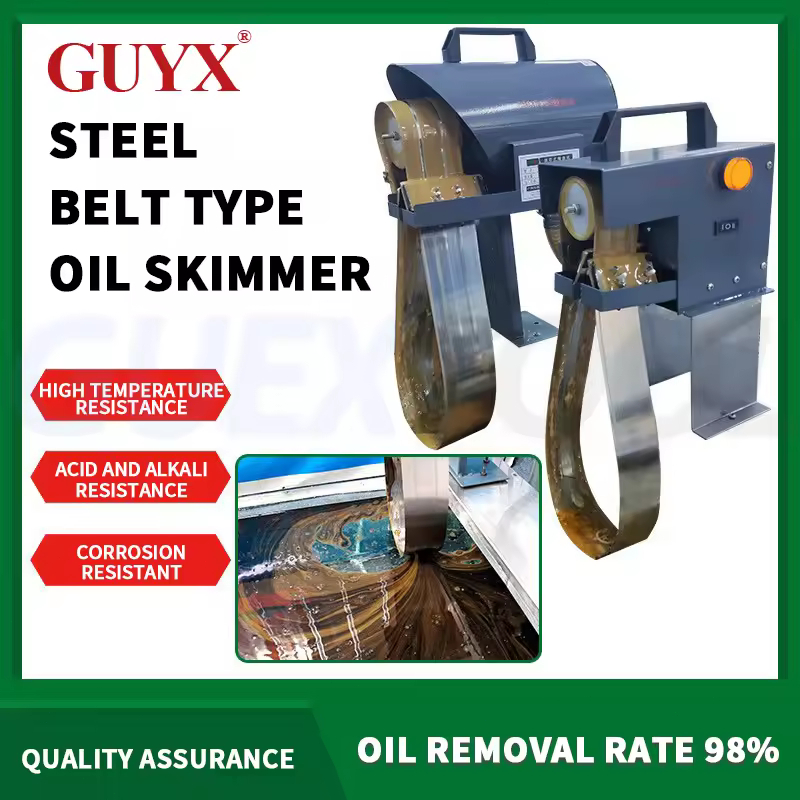Portable Oil Skimmer CNC Steel Belt Oil Scraper Degreaser Oil-Water Separator Recovery Machine ...