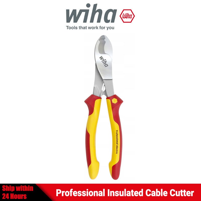Wiha 43662 Cable Cutter 1000V VDE-tested Insulated Electric Wire Cutter ...