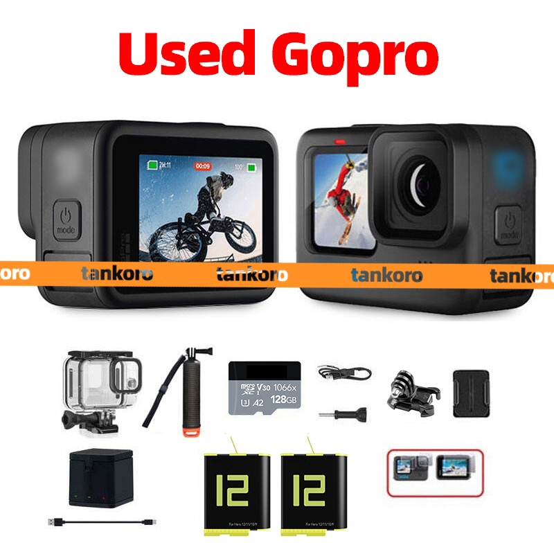Action Camera For GoPro Hero 10/9 Black 5K 20MP Streaming Sport Cameras Go10,Go9 2nd Hand ...
