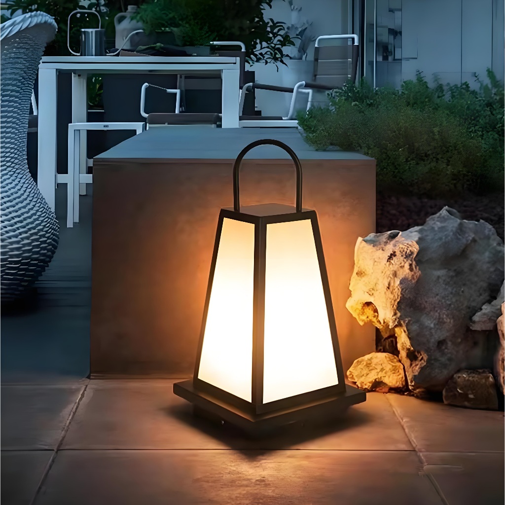 LAMPU SOLAR OUTDOOR LANTERN SOLAR WATERPROOF CORDLESS PORTABLE LANTERN ...