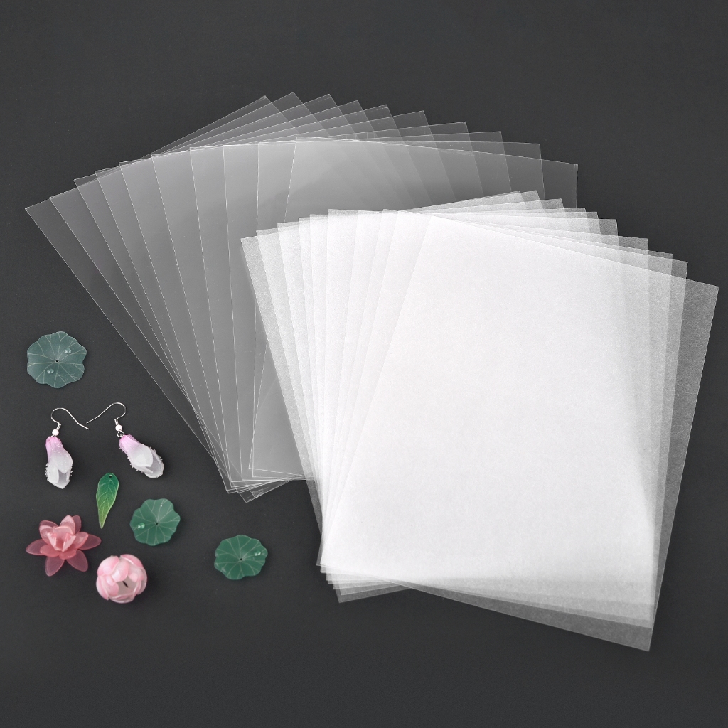 10 Sheets/Pack Of Heat Shrink Sheets Transparent Colored Lead hand ...