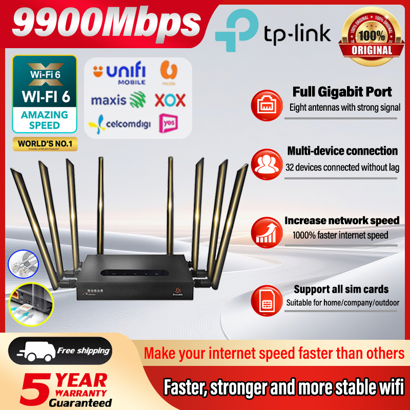 🚀TP-Link 4G/5G 🚀Newly upgraded eight-antenna card WiFi router full ...