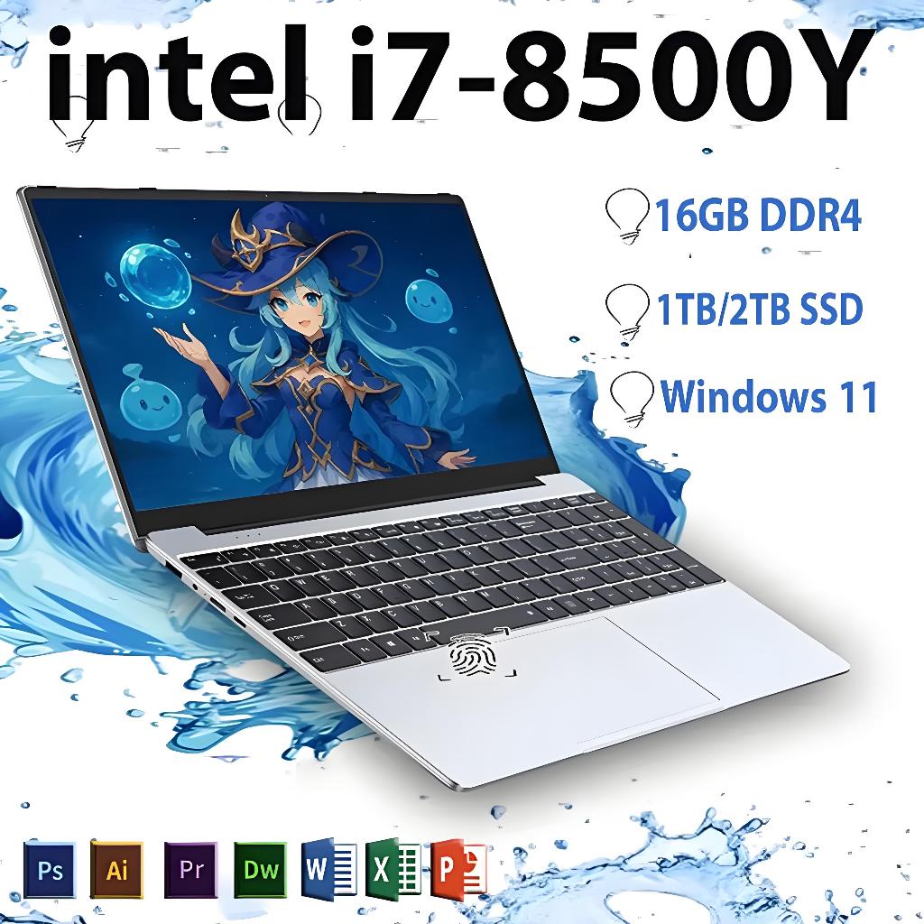 【3 years warranty】New Intel Core i7 8500Y Windows 11 Pro Laptop Gamer 15.6" Fingerprint unlock ...