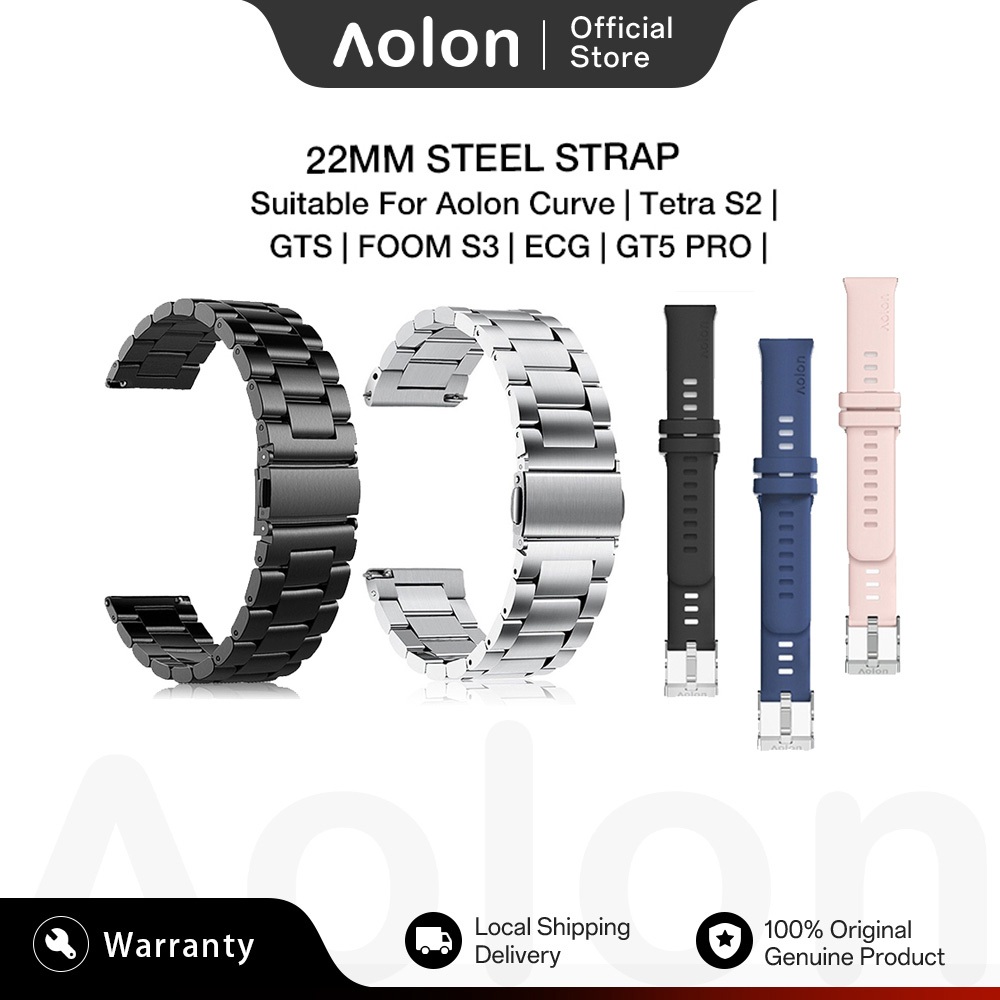 Aolon 22mm Original Smart Watch Stainless Steel Strap For T etra R4 ...