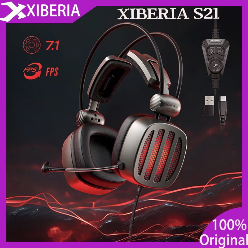 XIBERIA S21 series Wired and wireless gaming earphones Dual Sound Card ...
