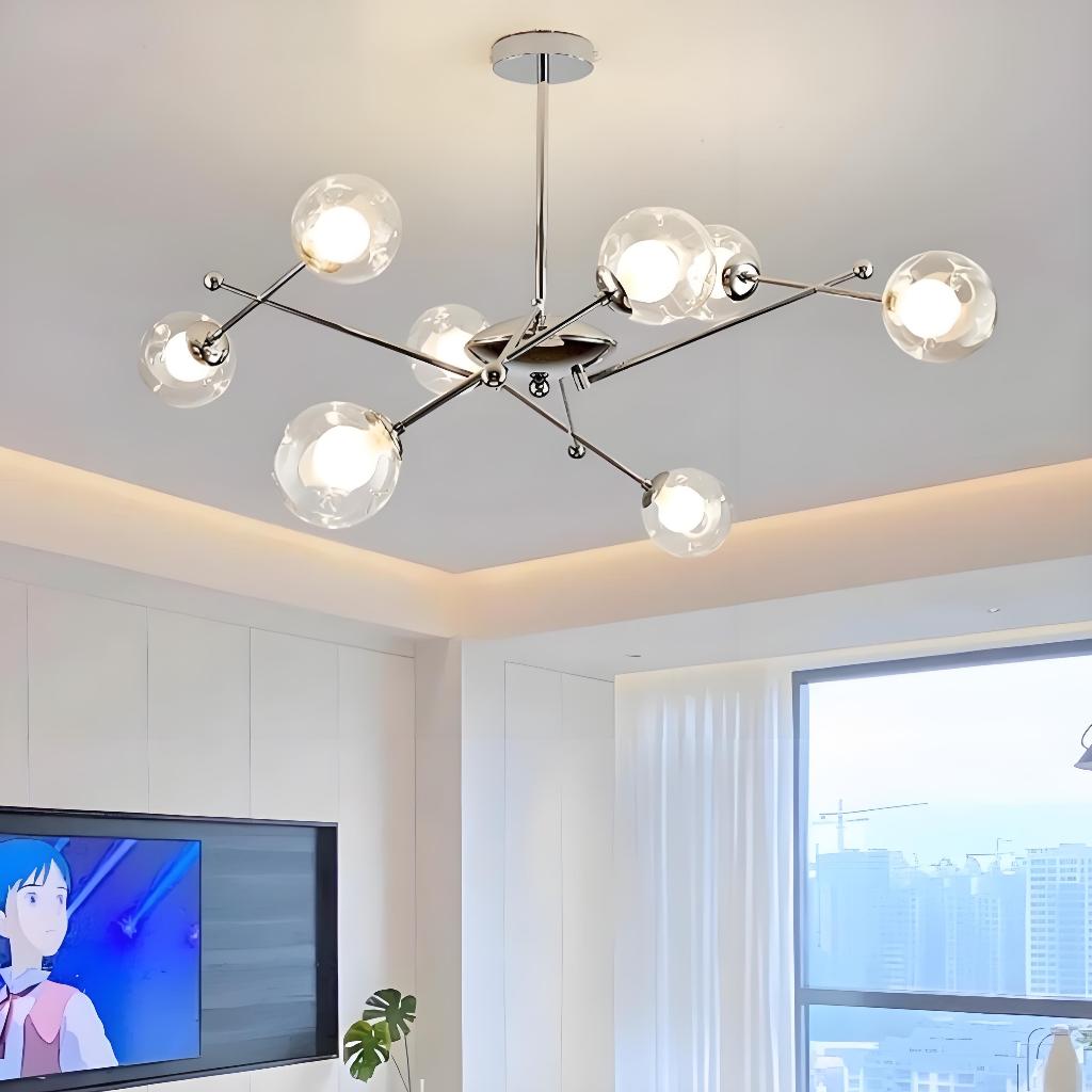 LAMPU GANTUNG RUANG TAMU LAMPU SILING MODEN CHANDELIER CEILING LIGHT ...