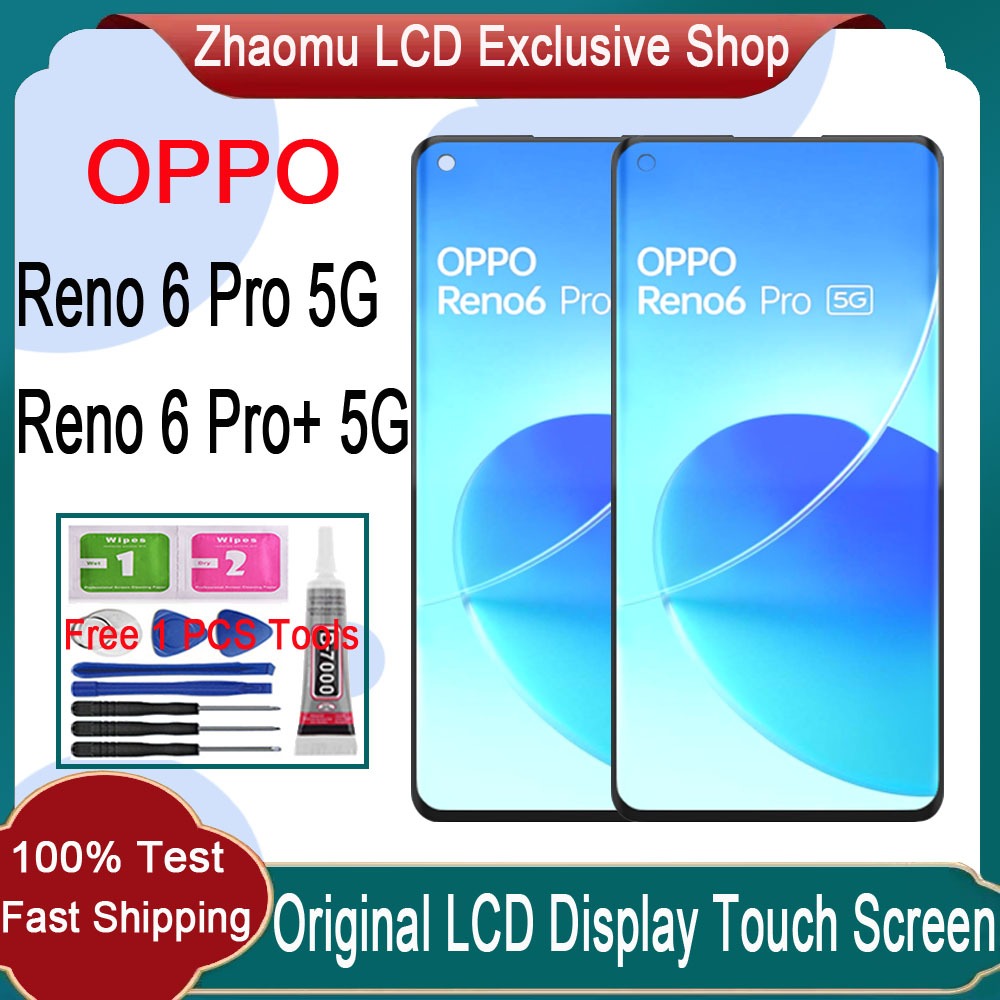 Original AMOLED OPPO Reno 6 Pro 5G Reno 6 Pro Plus 5G LCD Display Touch Screen Replacement ...