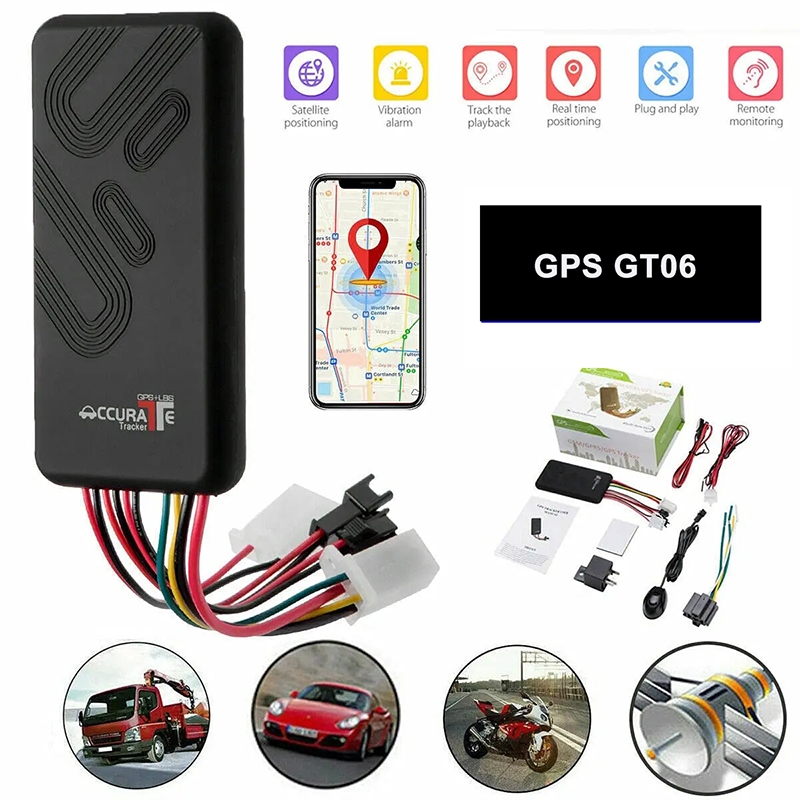 GT06 Car Mini 4G GPS Tracker SMS GSM GPRS Vehicle Online Tracking ...