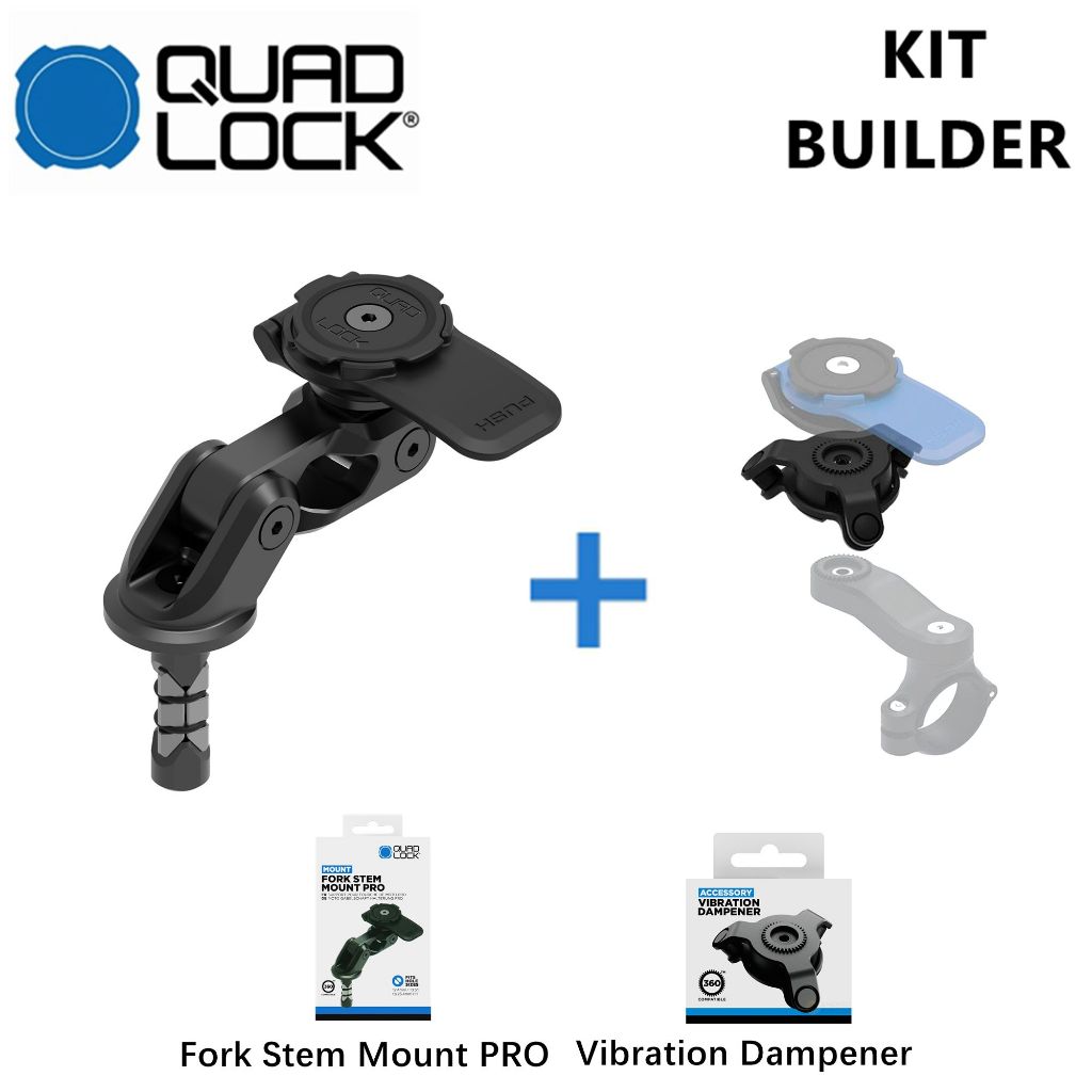 Original Quad Lock Motorcycle - Fork Stem Mount PRO Phone Mounts Kit ...
