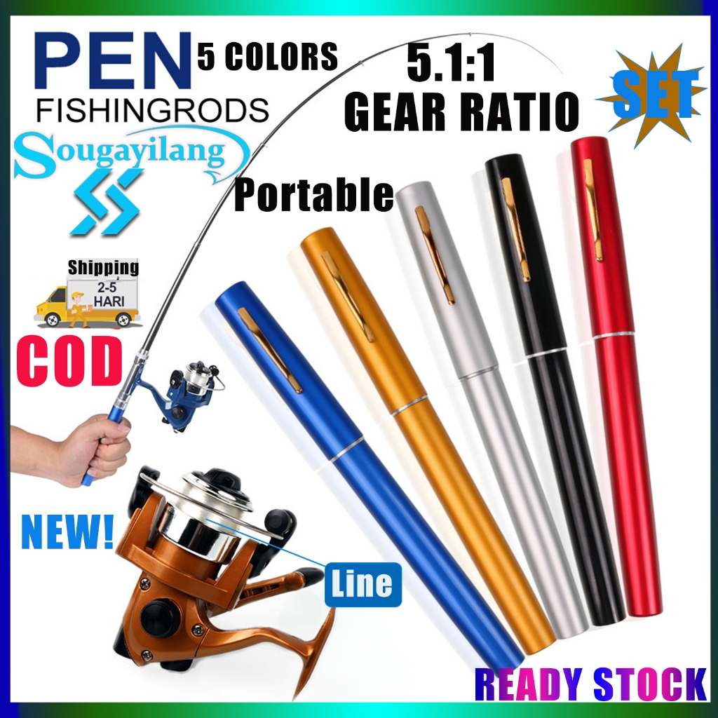 [COD]Sougayilang New Fashion Mini Pen Fishing Rod Set Original ...