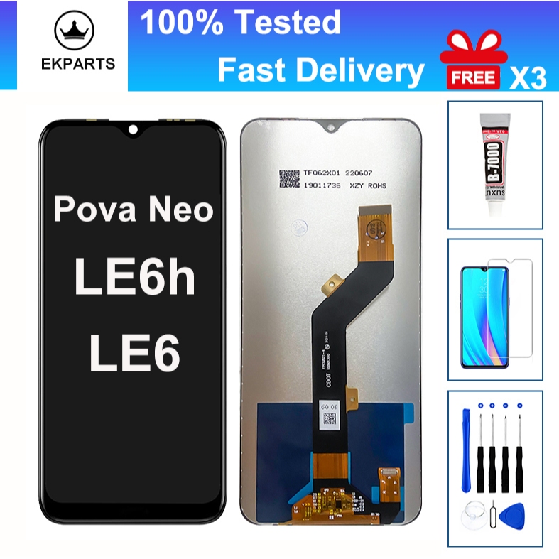 Top Quality LCD For Tecno Pova Neo LE6 Display Touch Screen Assembly ...