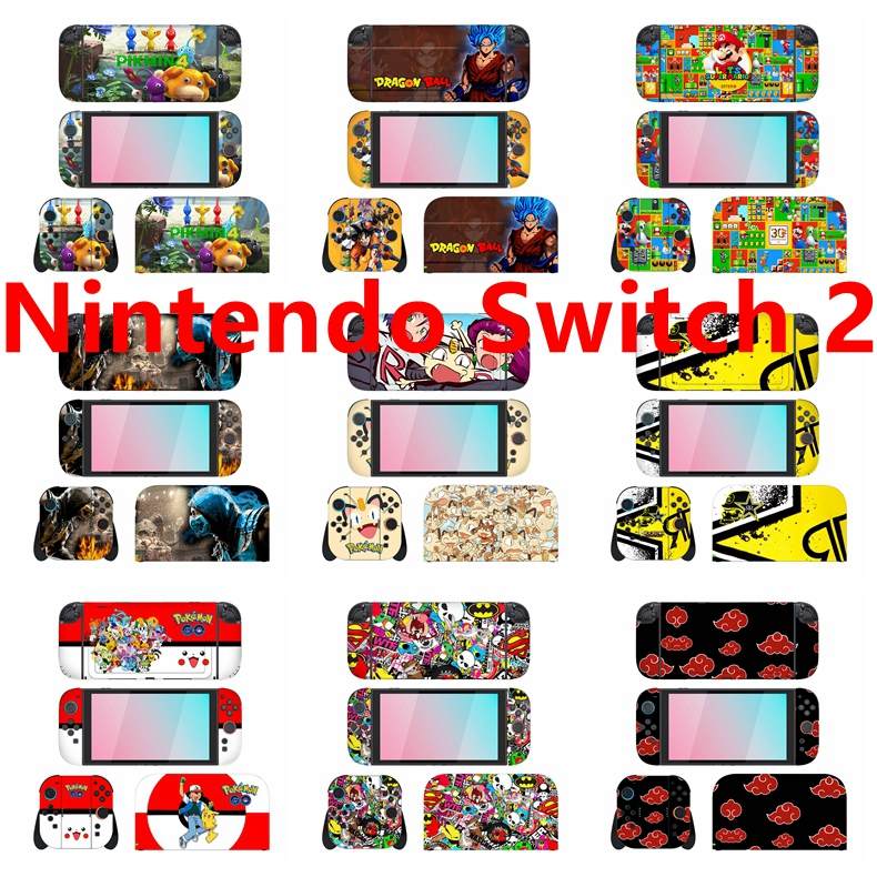 48 Colors Skin Sticker Compatible with Nintendo Switch 2 (2025) Vinyl ...