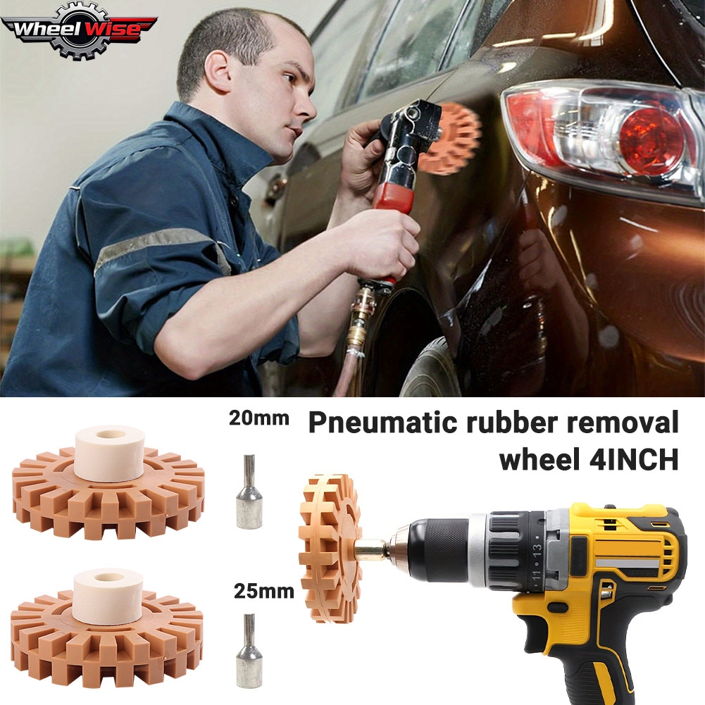 4" 100mm Rubber Eraser Wheel For Remove Car Glue Adhesive Decals ...