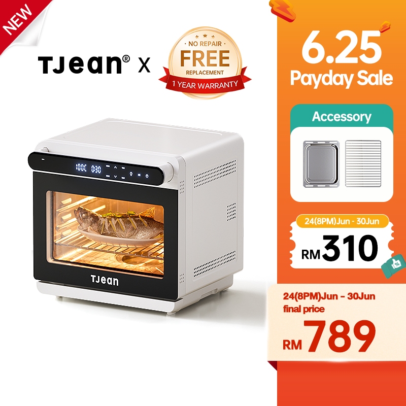 TJean Steam Oven Multifunctional Steam Air fryer Oven TJ-BZQKX24L1（24L ...