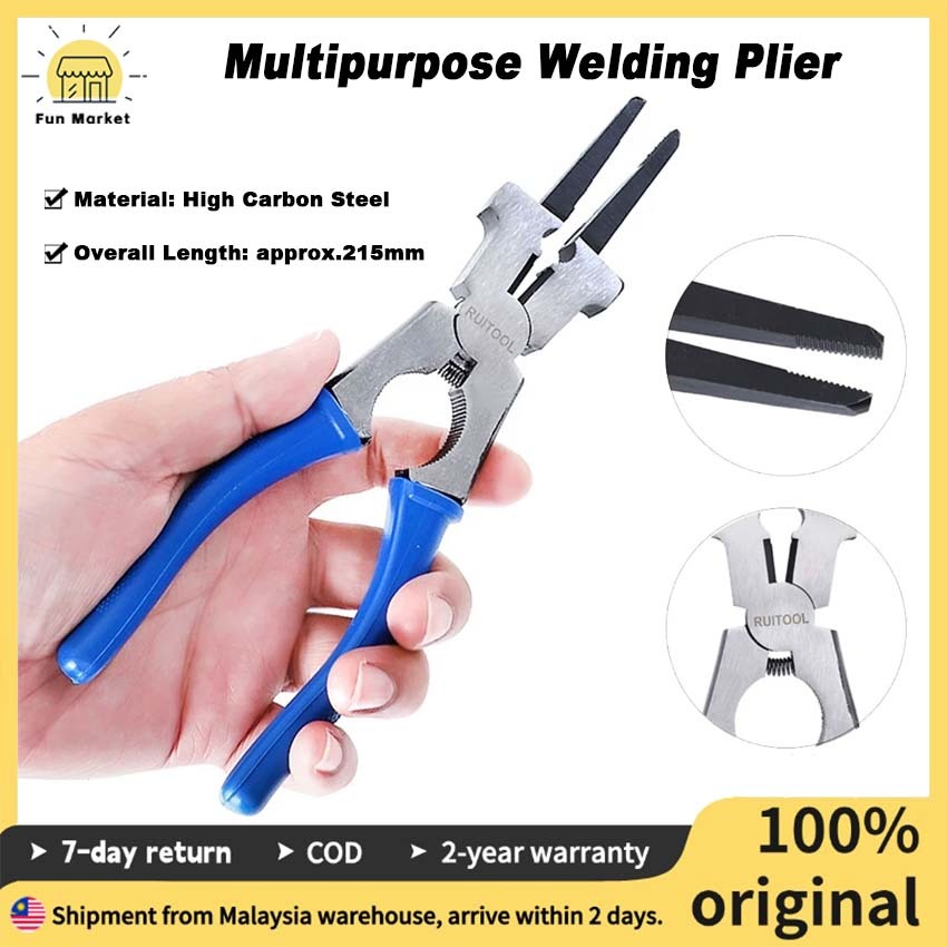 【Local delivery】Multipurpose MIG Welding Pliers Flat Mouth Pincers Wire ...