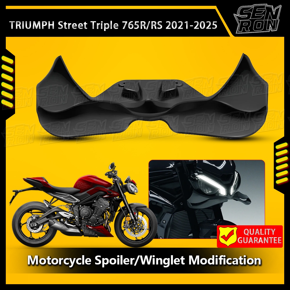 For Triumph Street Triple 765 R/RS Downforce Naked Frontal Spoilers ...
