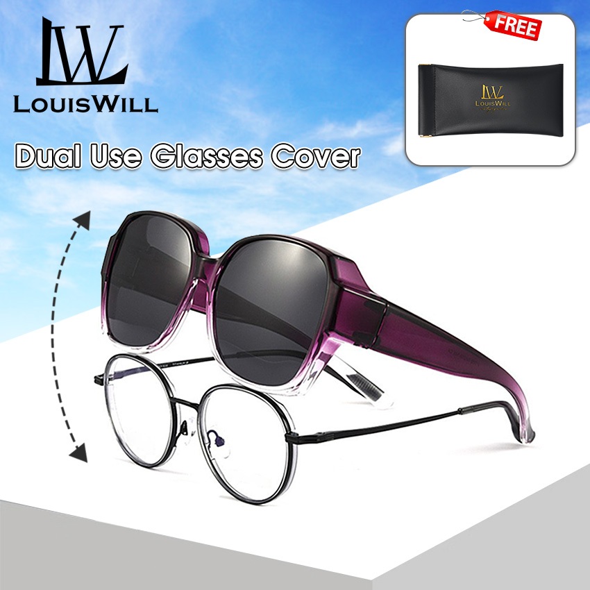 LouisWill Women Sunglasses Dual Use Glasses Cover Fashion Sunglasses ...