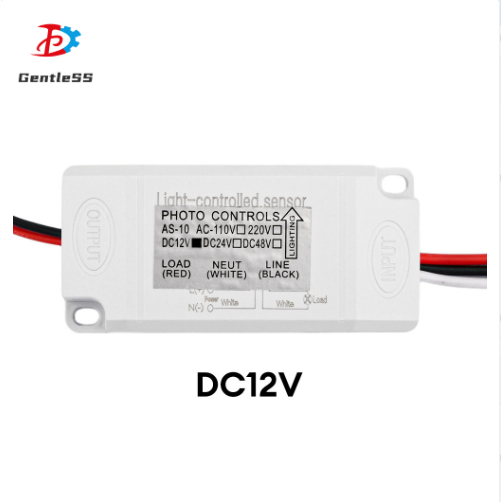 DC12V/24V AC100-260V Outdoor Light Control Photoelectric Sensor Switch ...