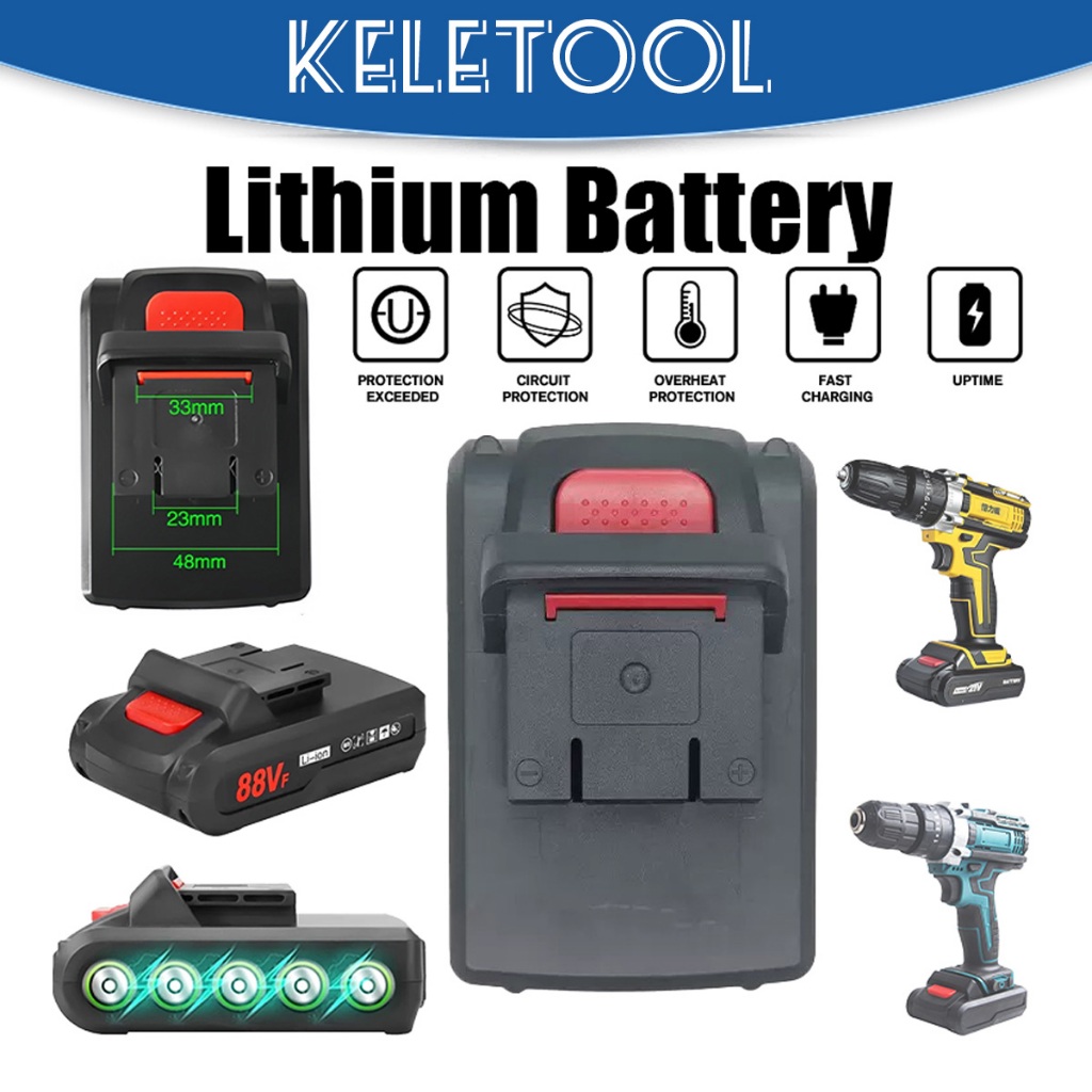 Lithium Li-ion Battery Cordless Drill Battary Reciprocating Saw ...