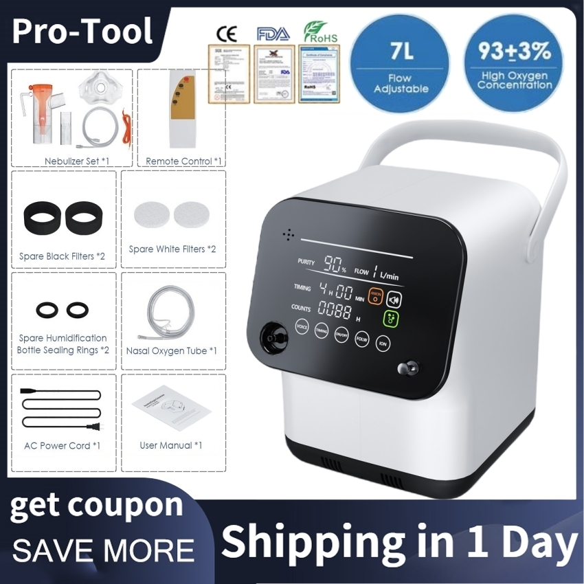 ⭐Local Warehouse+COD⭐ 1-7L Household Portable Oxygen Concentrator ...
