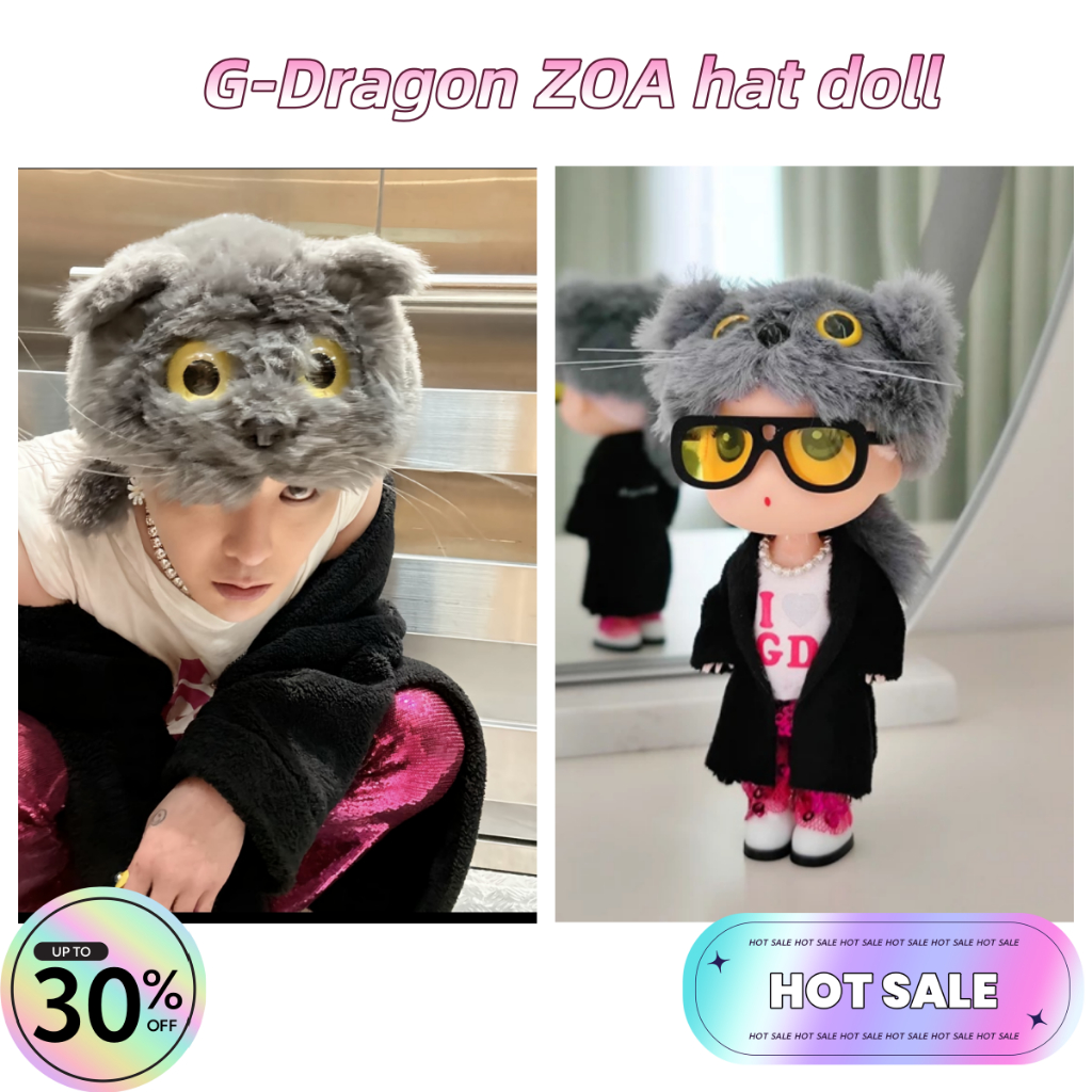 G-dragon hand custom ZOA hat doll key chain gd hand action figure gift ...