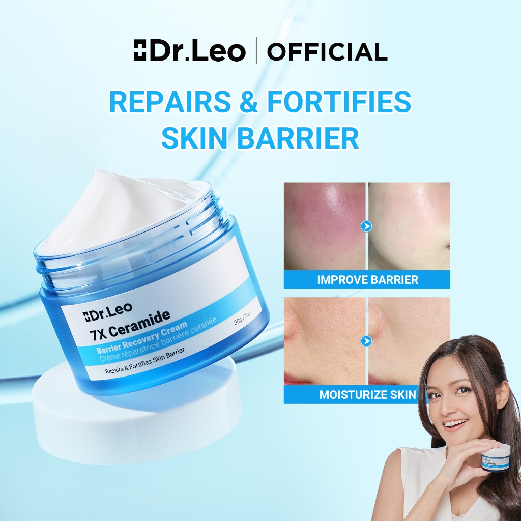 Dr.Leo 7x Ceramide Barrier Recovery Cream Moisturizer Krim Memperkukuh ...