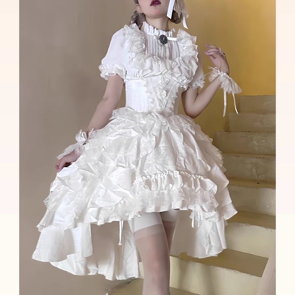 Foggyin Manor Skirt Shirt Dark Gothic lolita Lift Skirt Set lolita ...
