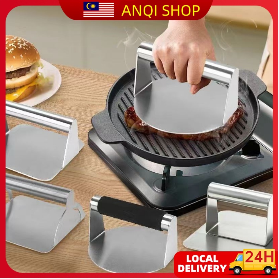 🔥Local Seller🔥Anti-scald Stainless Steel Burger Press Smash Burger ...