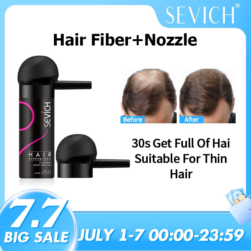 SEVICH rambut serat muncung semburan plastik keratin bangunan serat ...