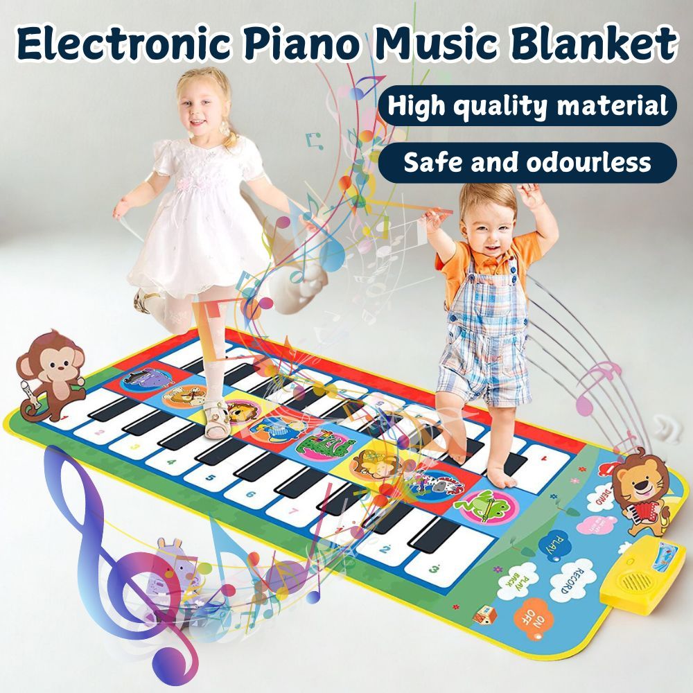 Baby Music Play Mat with Piano Keyboard Infant Dance Carpet Musical ...