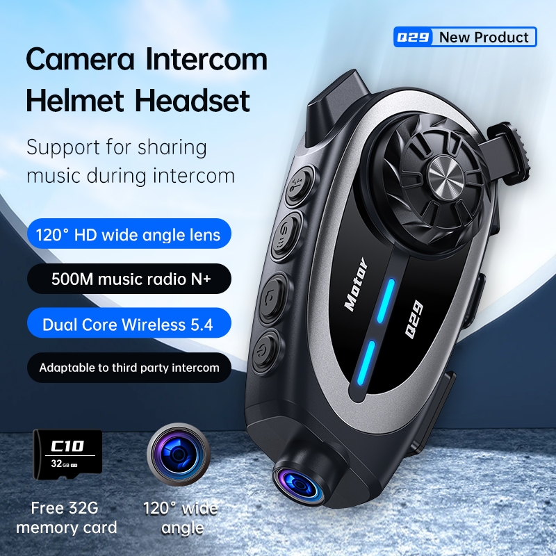 Motorcycle helmet, intercom headset, 1080P video, dashcam, Wifi camera ...