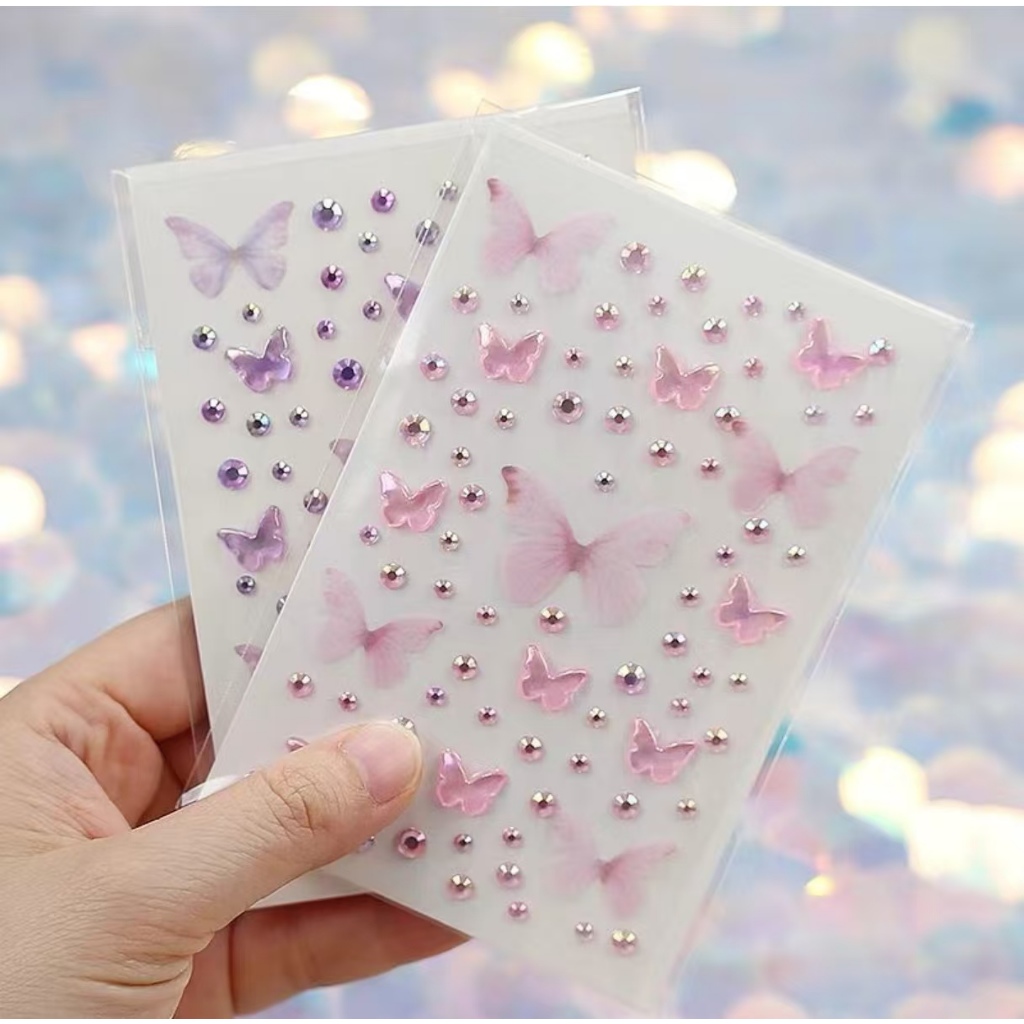 Aurora Butterfly Tulle Self-Adhesive Children's Stage Makeup Decoration ...