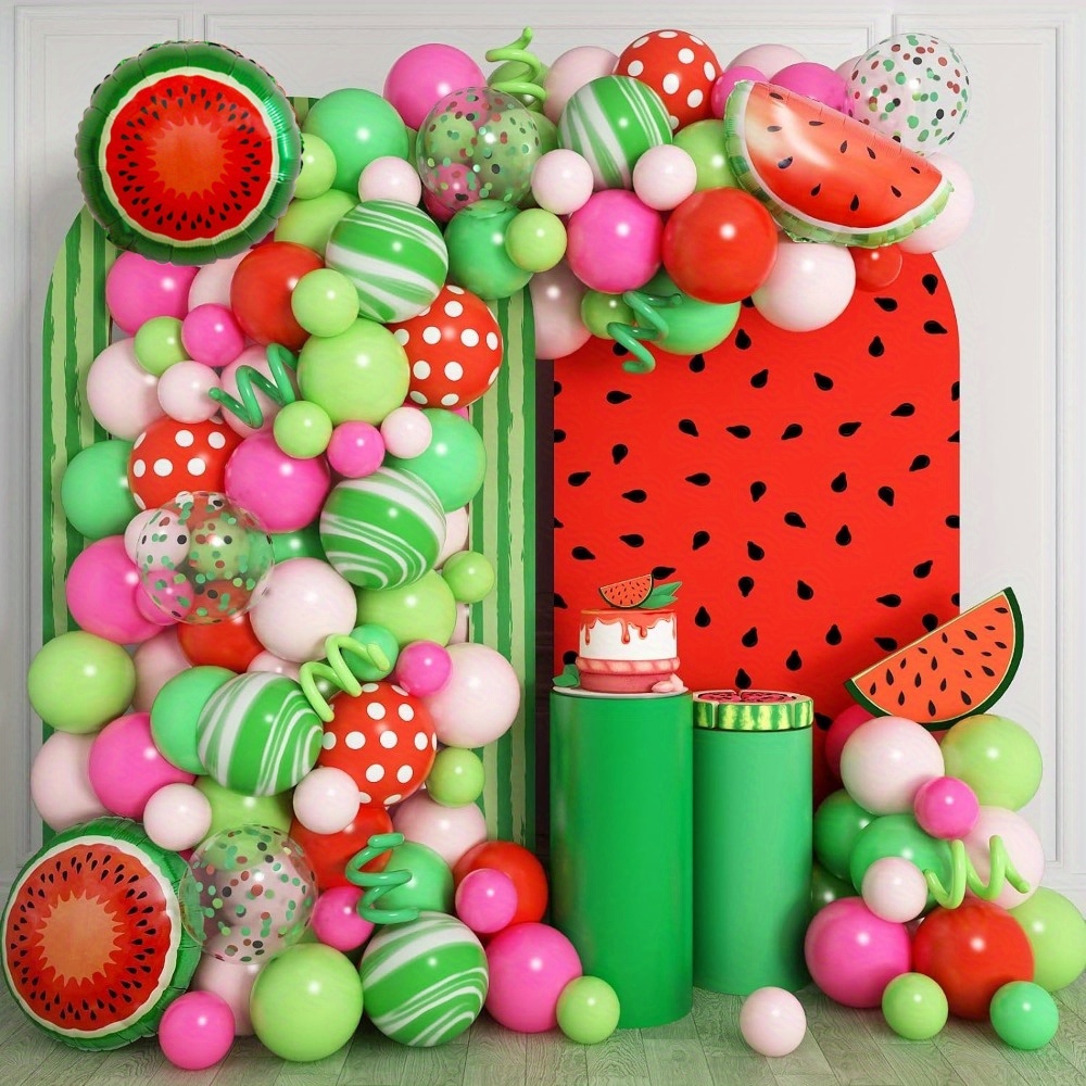 Watermelon Party Decorations Balloon Garland Arch Kit Balloons Set for ...