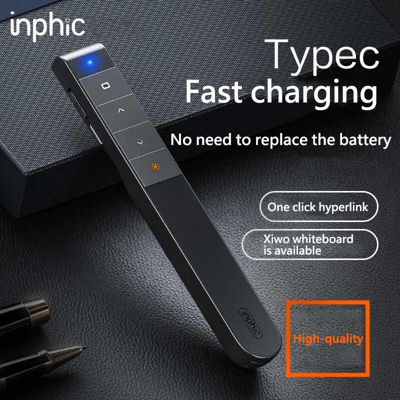 inphic PL1 Wireless Presenter Hyperlink Control Presentation Clicker RF ...