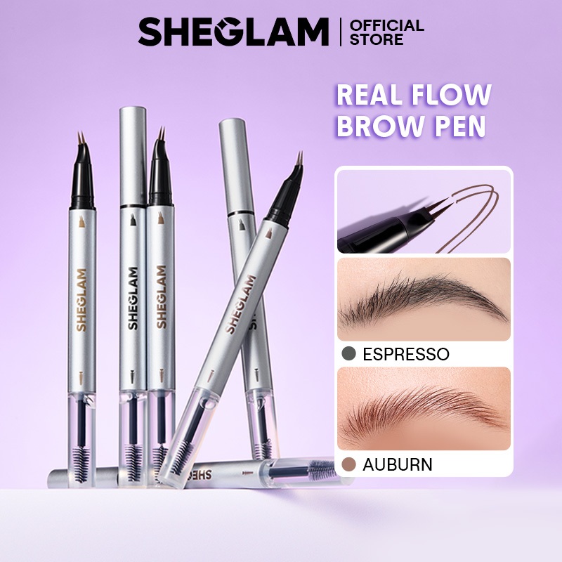 SHEGLAM Real Flow Laminating Eyebrow Pen 2 In 1 Natural Eyebrow Pen ...