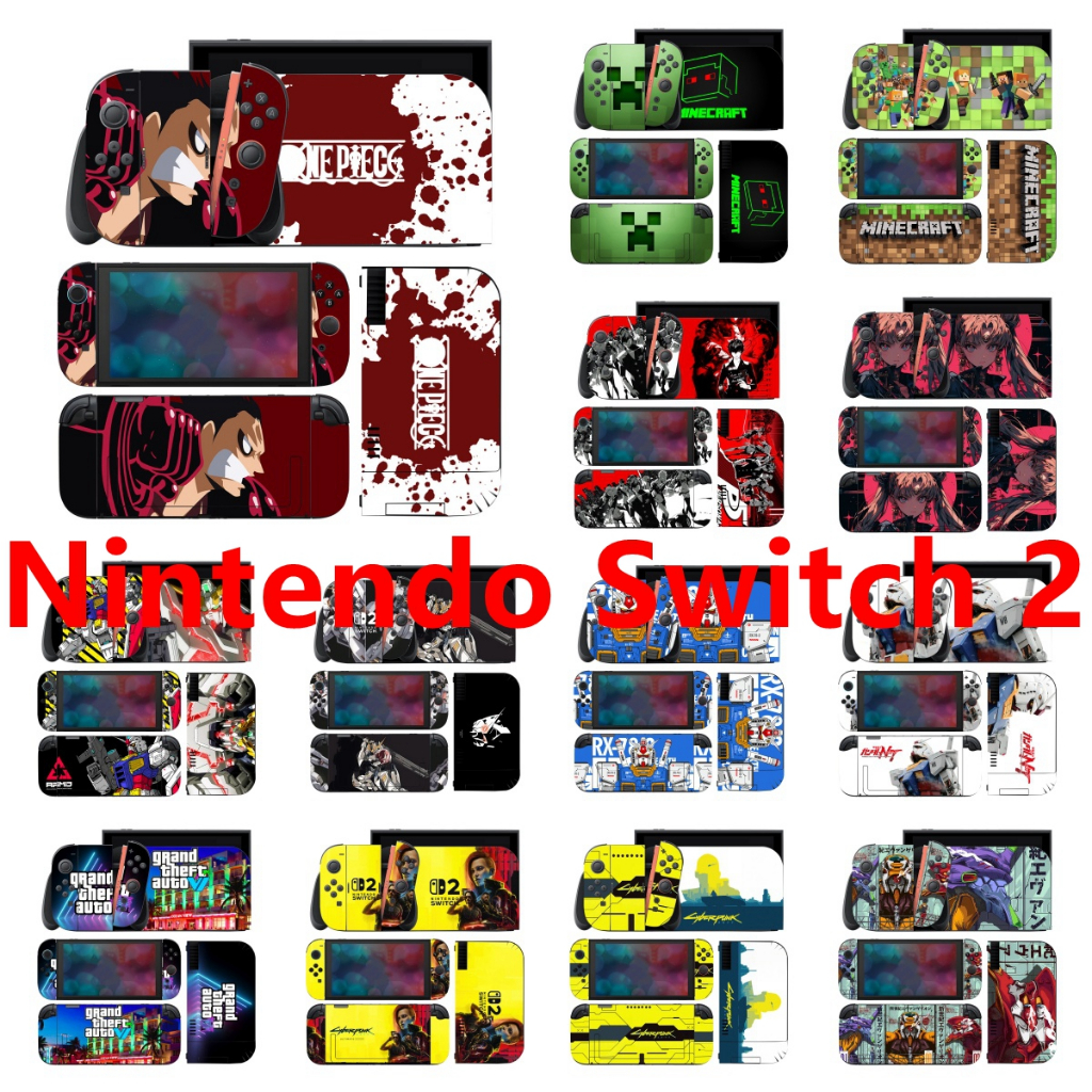 48 Colors Skin Sticker Compatible with Nintendo Switch 2 (2025) Vinyl ...