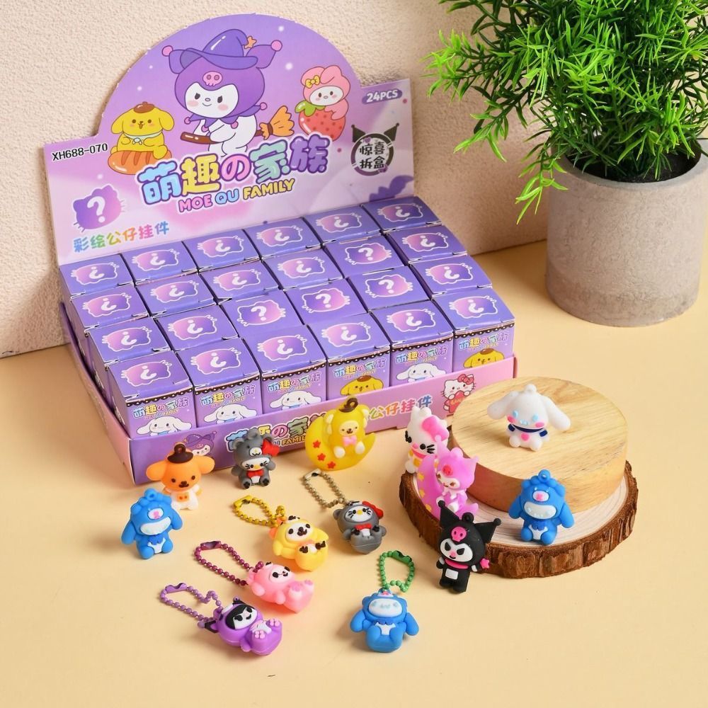 [PEASEE] 24box/set Doll Keychain Box, The Powerpuff Girls Sanrio Toys ...