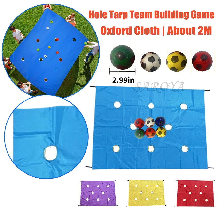 Hole Tarp Team Building Exercise Games Teamwork Group Exercise ...