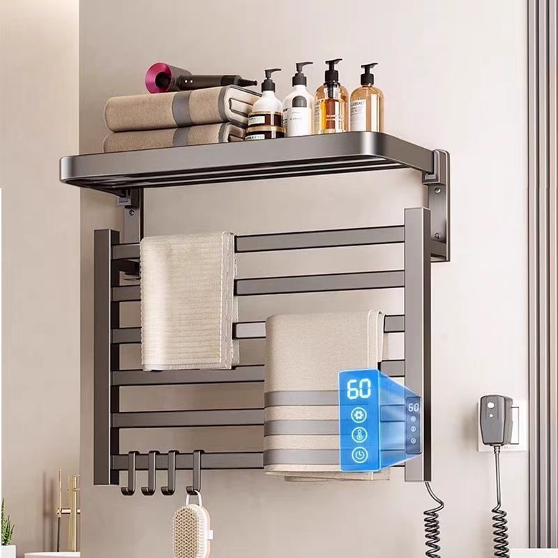 Bathroom Electric Bath Towel Carbon Fiber Warmer Heating Towel Shelf ...