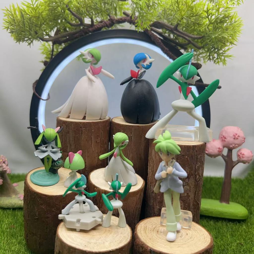 Pokémon Gallade & Gardevoir Evolution Set Figures - Ralts, Kirlia, Mega ...