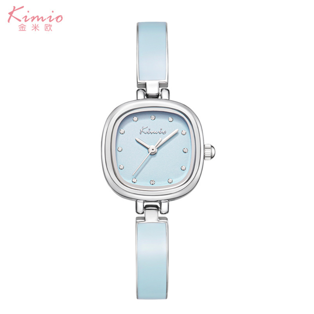 Kimio 6652 Simple Trendy Retro Half Bracelet Quartz Watch Steel Band ...