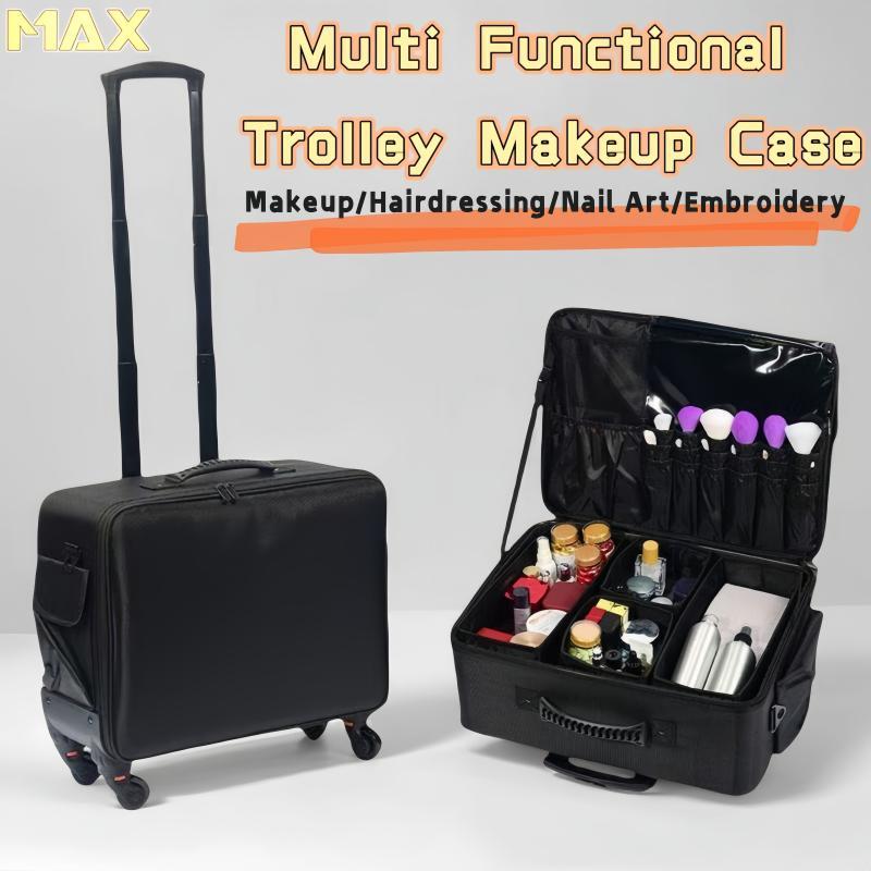 Professional Makeup Box and Makeup Artist Capacity Trolley Box Multi ...
