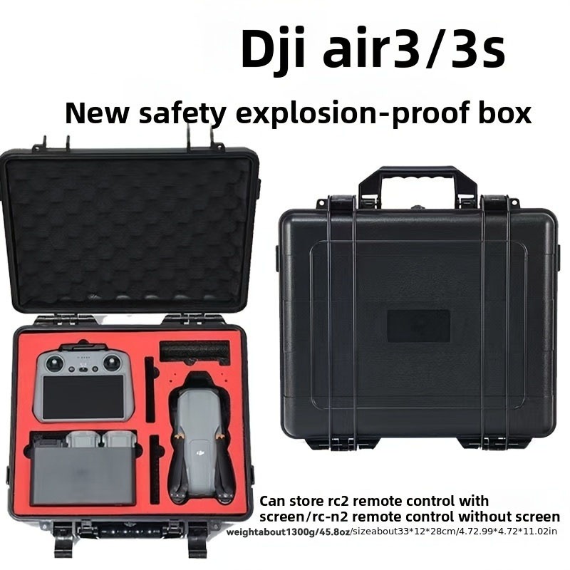 DJI AIR3/3s Explosion proof Box with Screen Portable Waterproof and ...