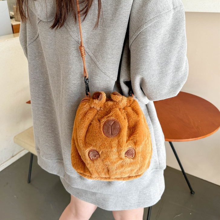 Capybara Crossbody Bag Capybara Plush Bag Anime Handbags Tote Bag ...