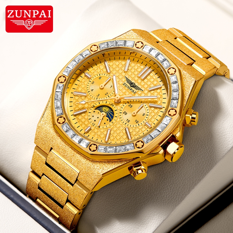 Automatic Mechanical Jam Tangan Lelaki ZUNPAI Original Imported Watch ...