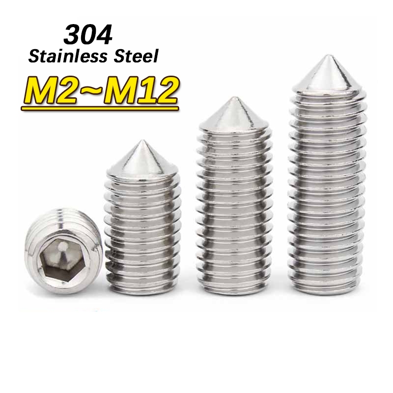 M2 M2.5 M3 M4 M5 M6 M8 M10 M12 304 Stainless Steel Hex Hexagon Socket ...