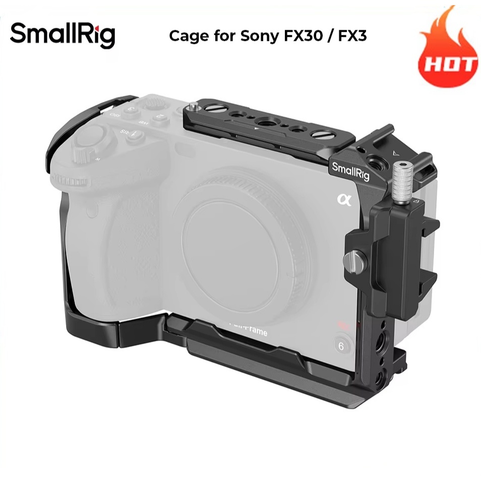 SmallRig FX30 FX3 Cage with HDMI Cable Clamp, Cold Shoe and NATO Rail ...