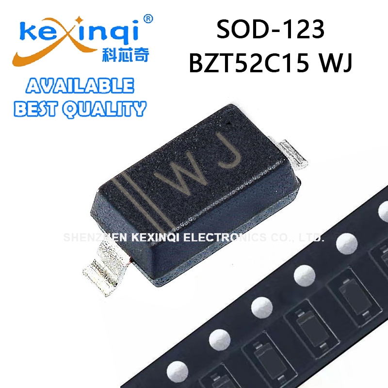 (100-500pcs) BZT52C15 WJ SOD-123 Transistor SMD Voltage Stabilizing Diode | Shopee Malaysia